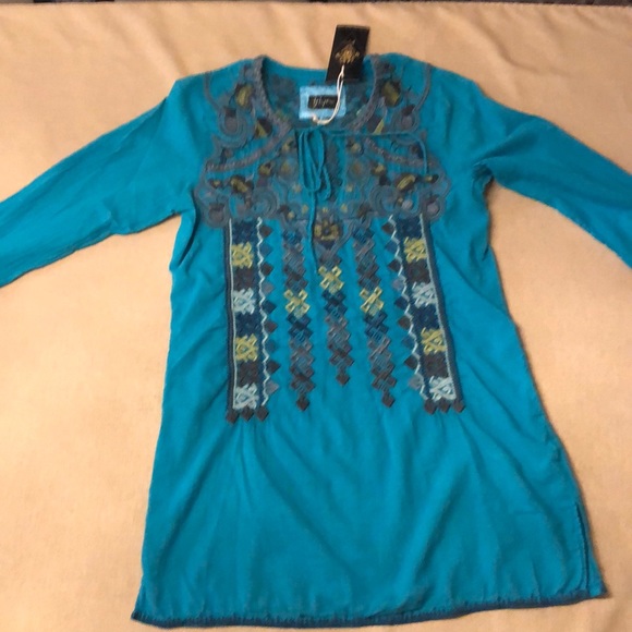 Johnny Was | Tops | Johnny Was Biya Collection Embroidery Tunic | Poshmark
